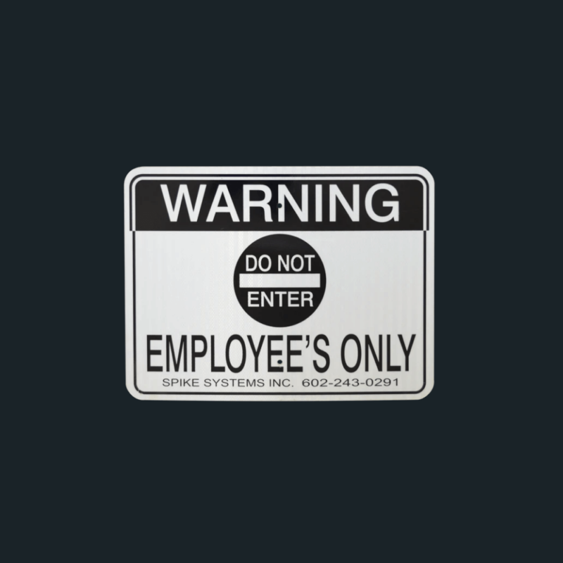 Warning Sign Kit F – Spike Systems